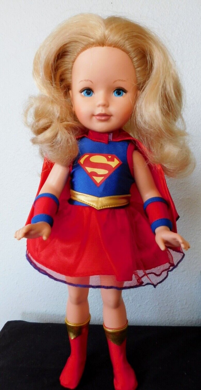 1984 KIMBERLY DOLL 17" dressed as SuperGirl ...a really unique outift VGC