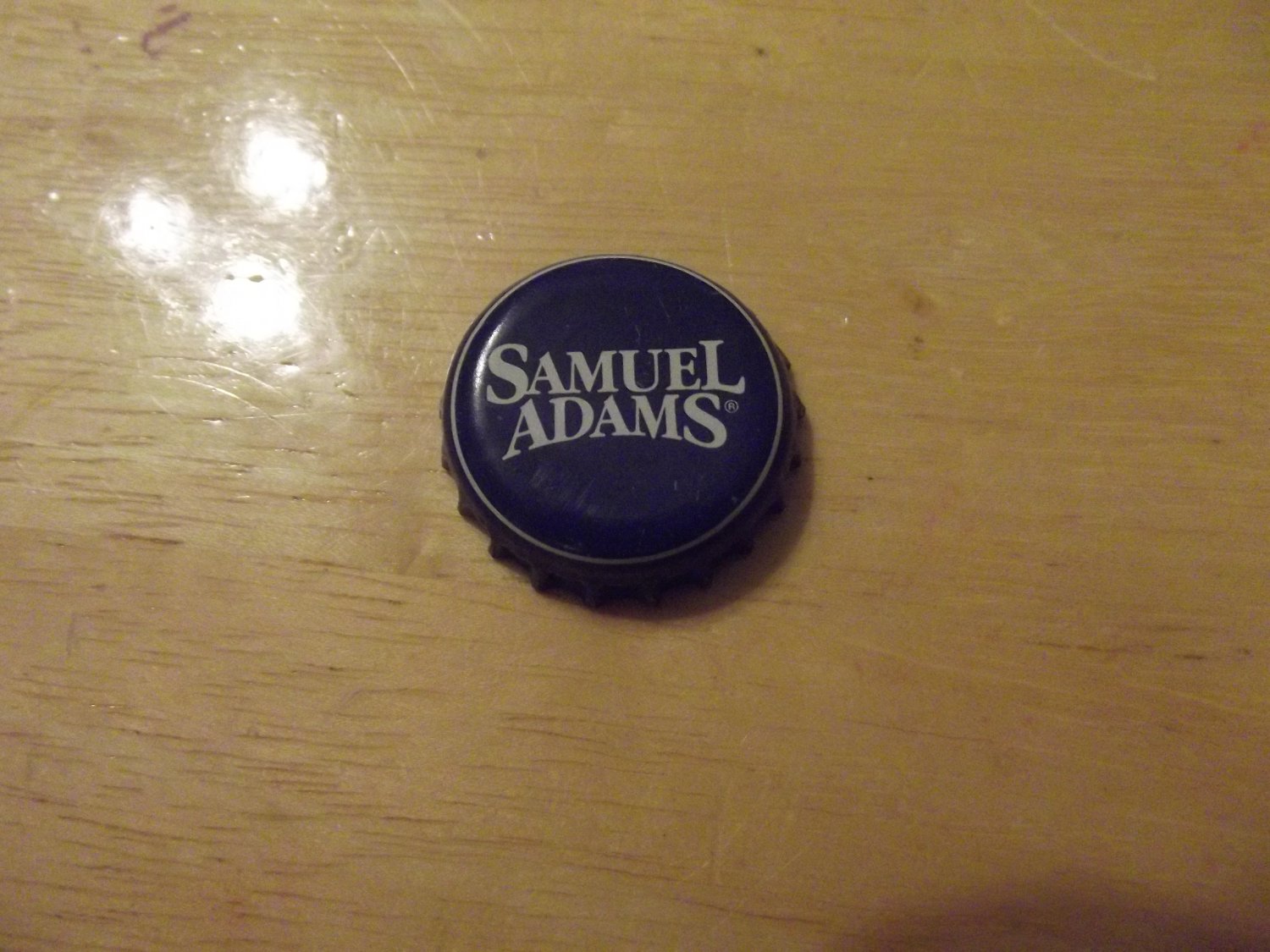 Blue Samuel Adams beer bottle cap - Boston, Mass.