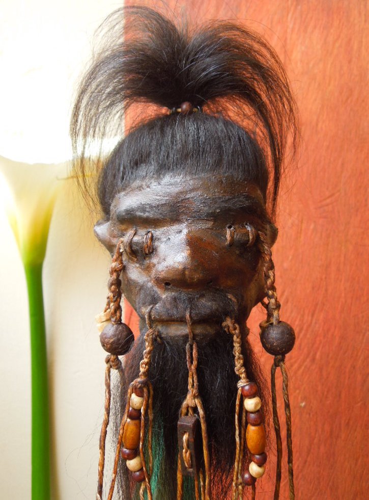 Funky Jivaro Shrunken head SOLD!
