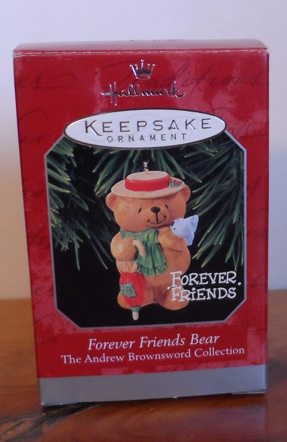 Hallmark Keepsake Ornament Forever Friends Bear Handcraft-Dated 1998