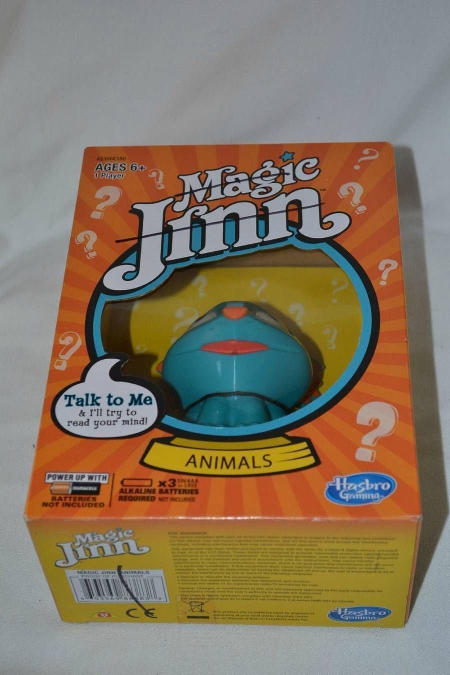 Hasbro Gaming 2012 Magic Jinn Animals Blue Talking Cat Electronic