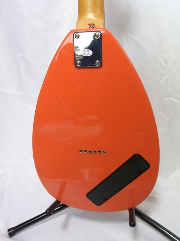 VOX Apache-I Salmon Red Travel Guitars with Built-in Amp and Rhythms NEW F/S