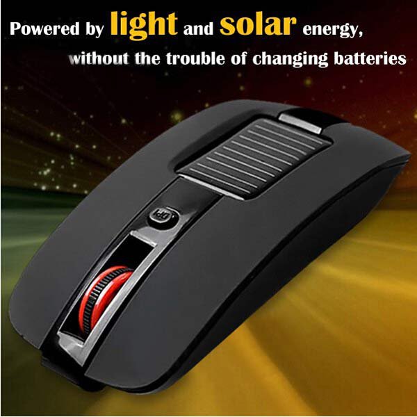 Multi-function 4 Keys Solar Energy 2.4GHz Wireless Optical Mouse