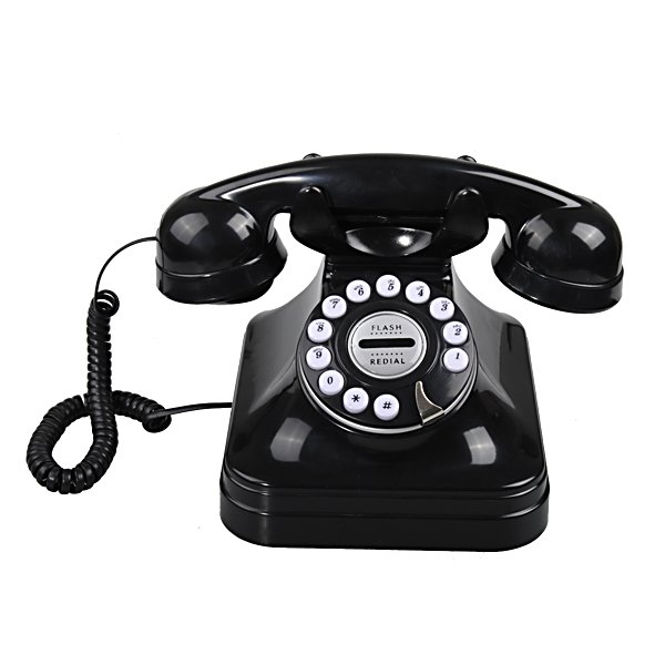 Retro Style Landline Wired Corded Table Telephone For Home Office