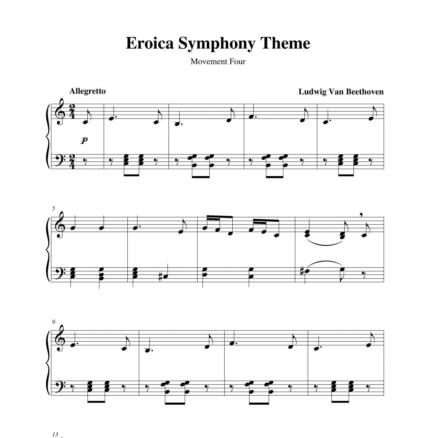 Beethoven - Eroica Symphony Theme