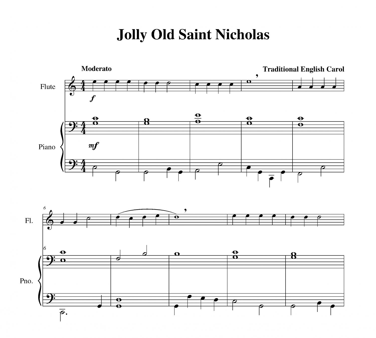 Jolly Old Saint Nicholas