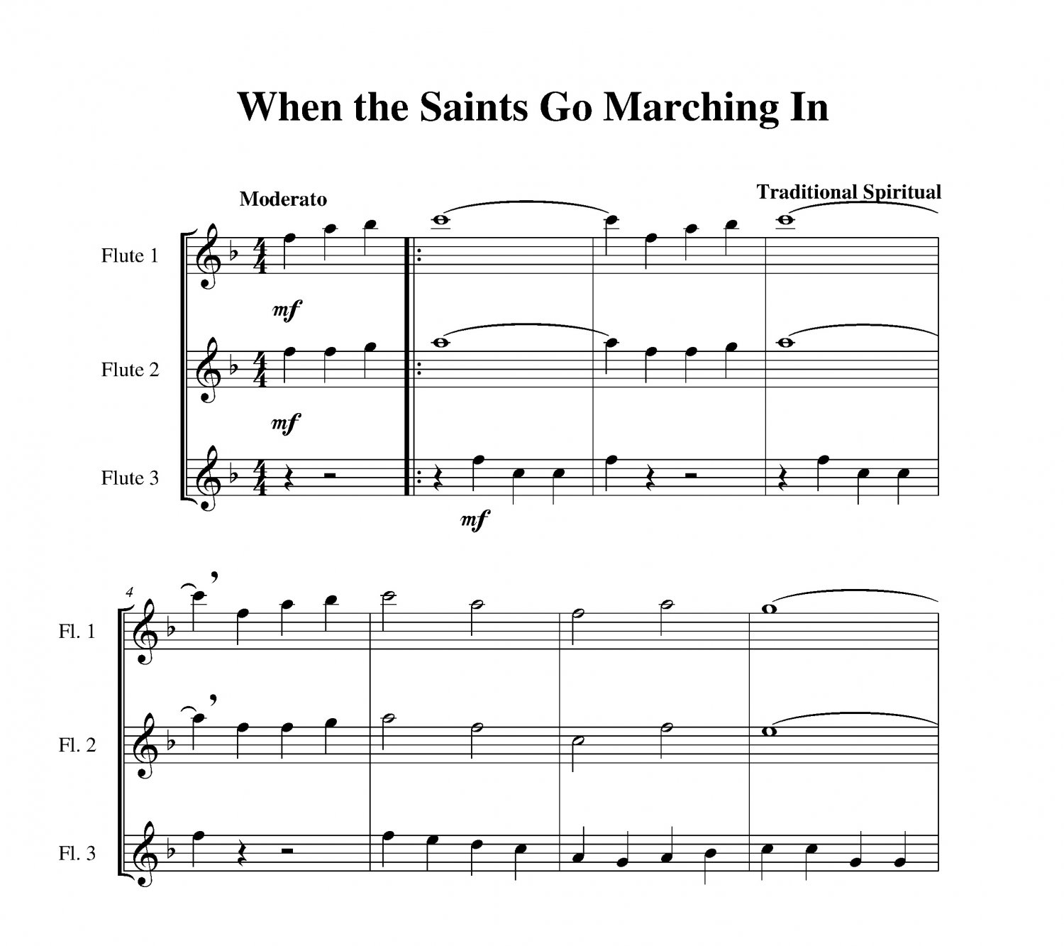 When the Saints Go Marching In