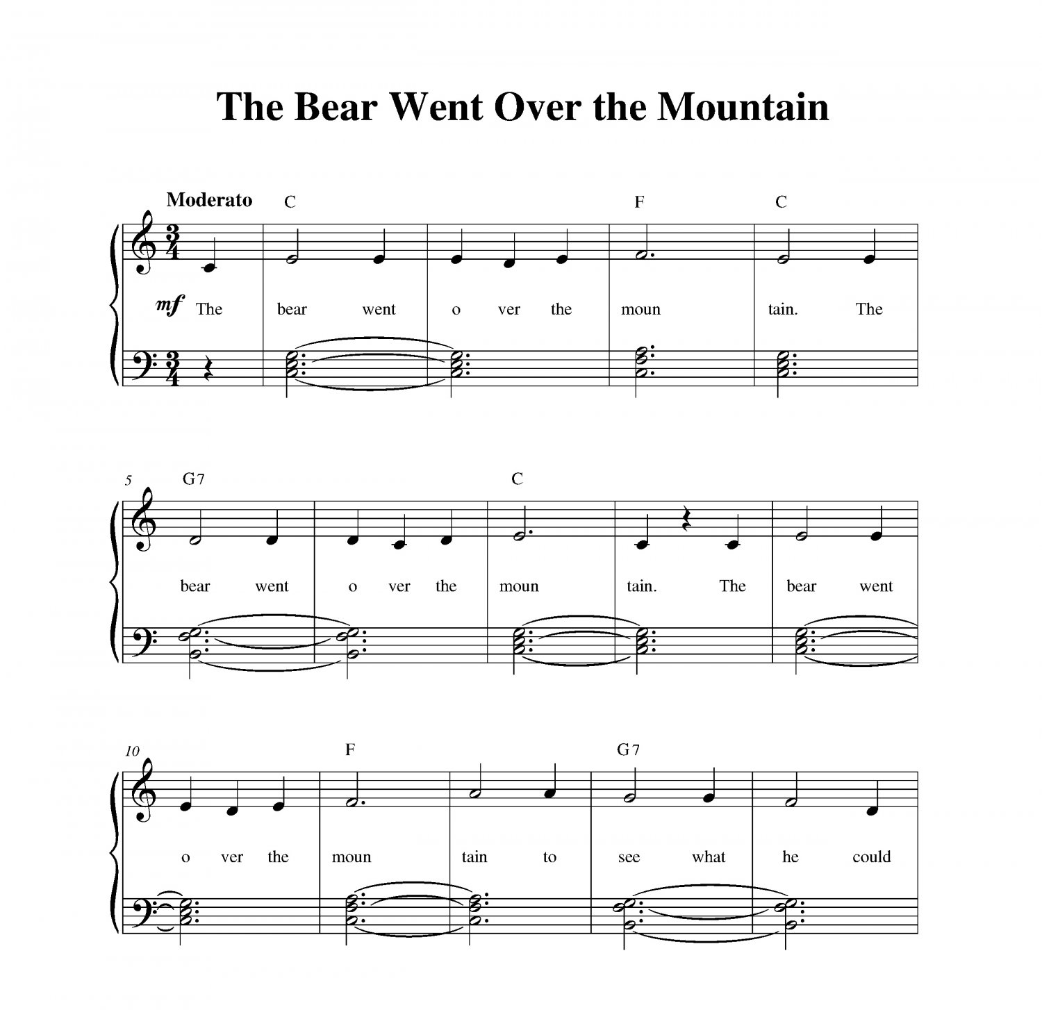 Bear Went Over the Mountain, The