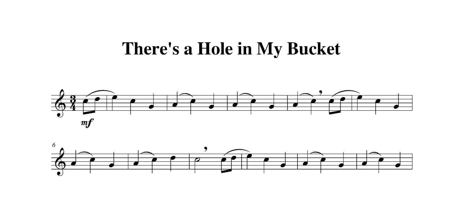 There’s a Hole in My Bucket