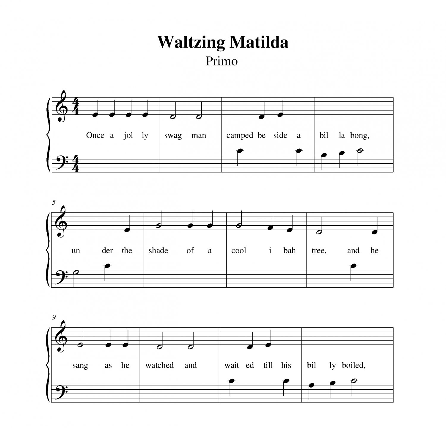 Waltzing Matilda