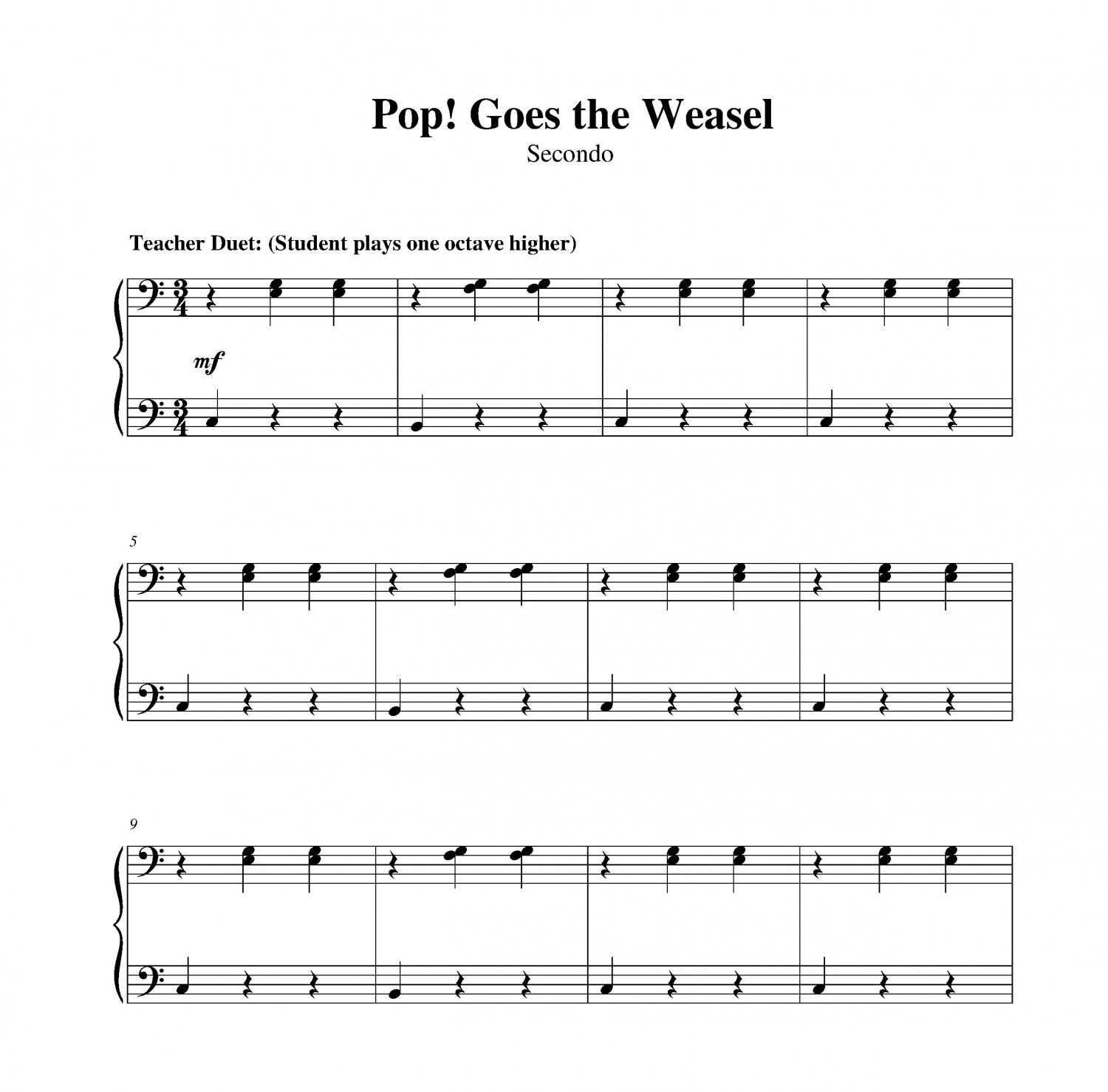 Pop! Goes the Weasel