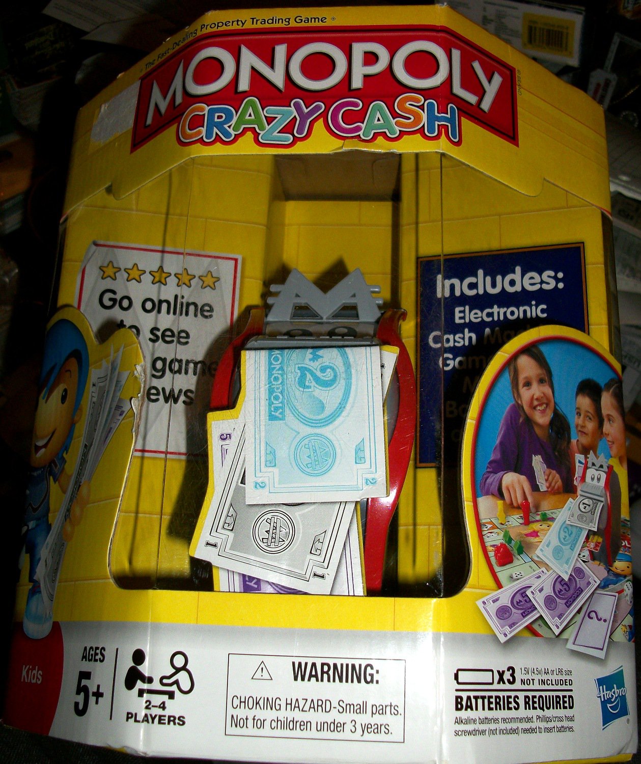 Monopoly Crazy Cash Electronic Board Game Parker Brothers Hasbro SEALED ...