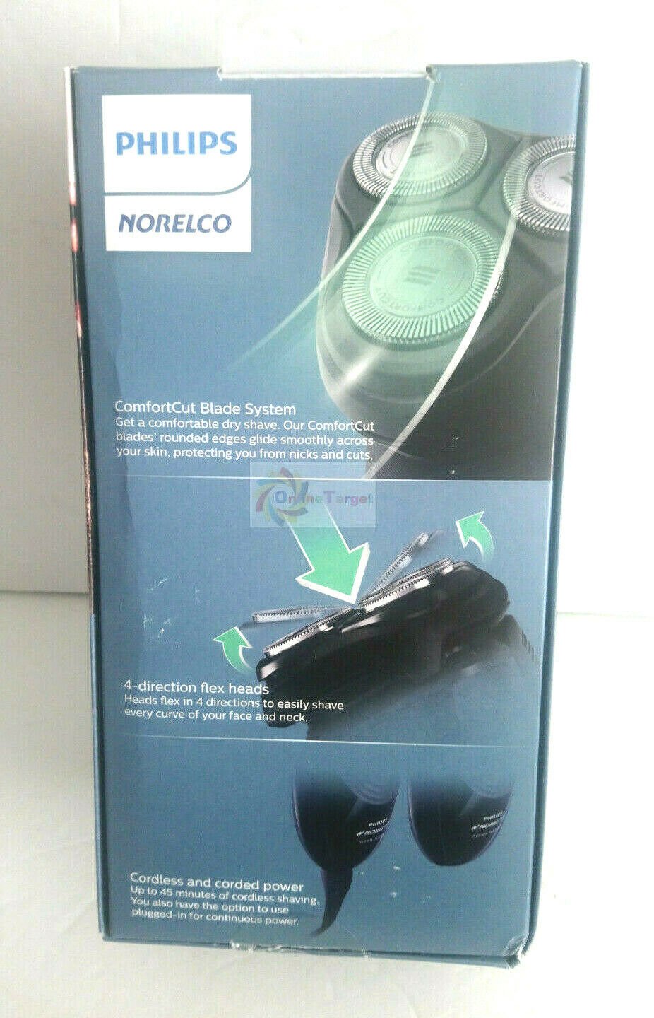 Philips Norelco S3000 S3310 XL Men's Shaver Rechargeable built-in pop ...