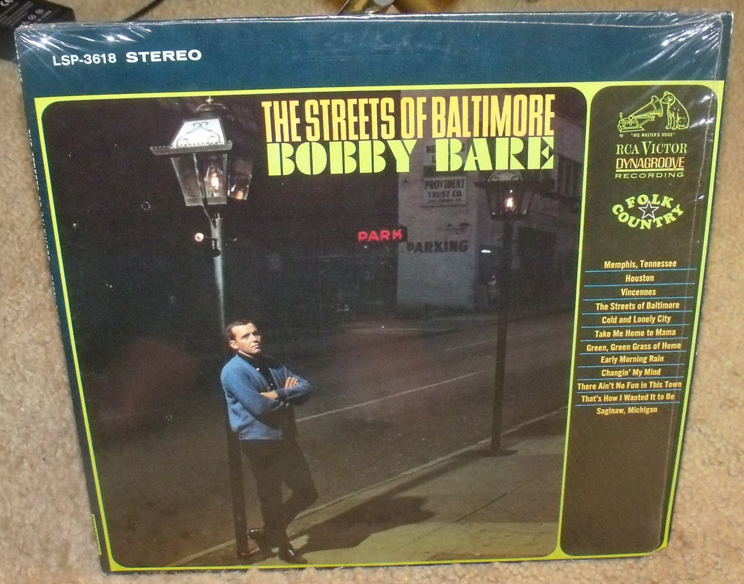 BOBBY BARE-THE STREETS OF BALTIMORE-USA VINYL LP