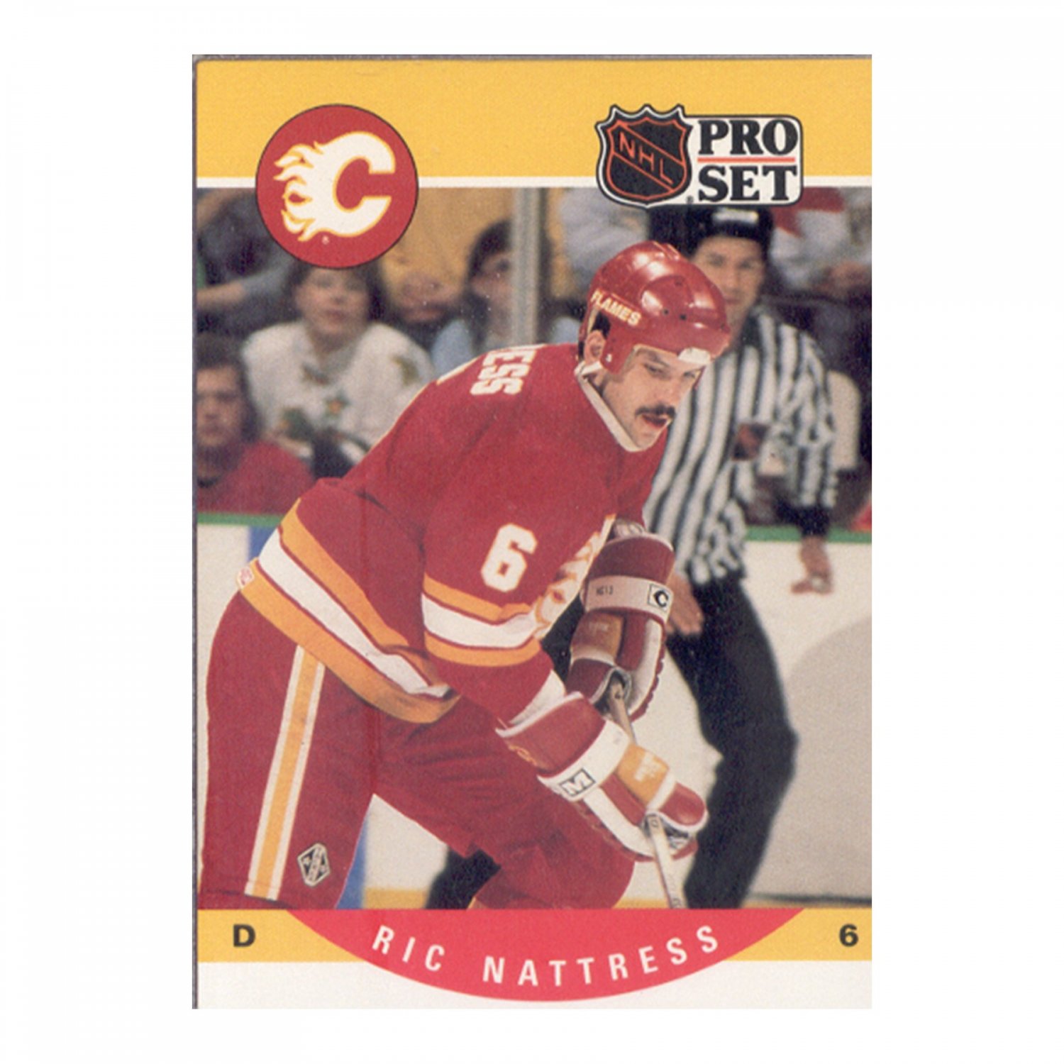 1990-91 Pro Set # 426 - Ric Nattress - Calgary Flames