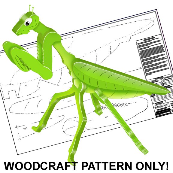 Giant 3d Praying Mantis Pattern ECR #2398