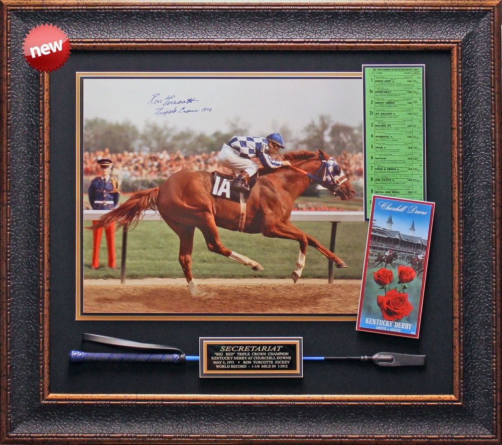 Secretariat Kentucky Derby Autographed Photo Framed