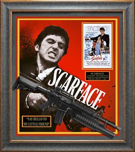 SCARFACE Cast Signed Movie Collage Display.