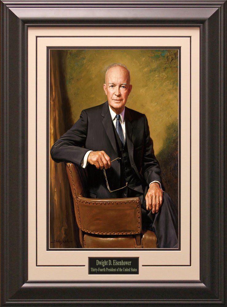 Dwight D Eisenhower Portrait 11x14 Photo Framed