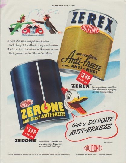 1948 Du Pont Ad "caught in a squeeze"