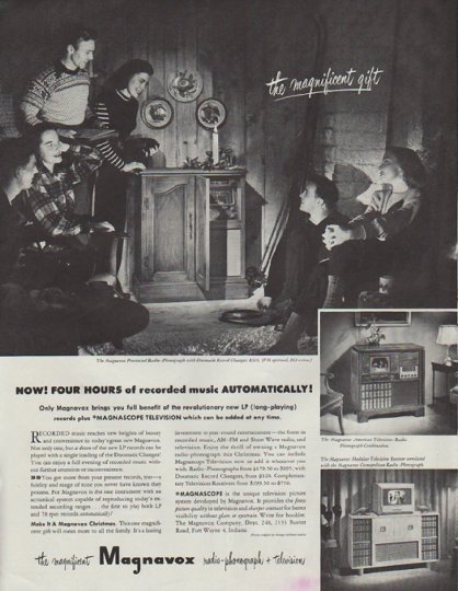 1948 Magnavox Ad "the magnificent gift"