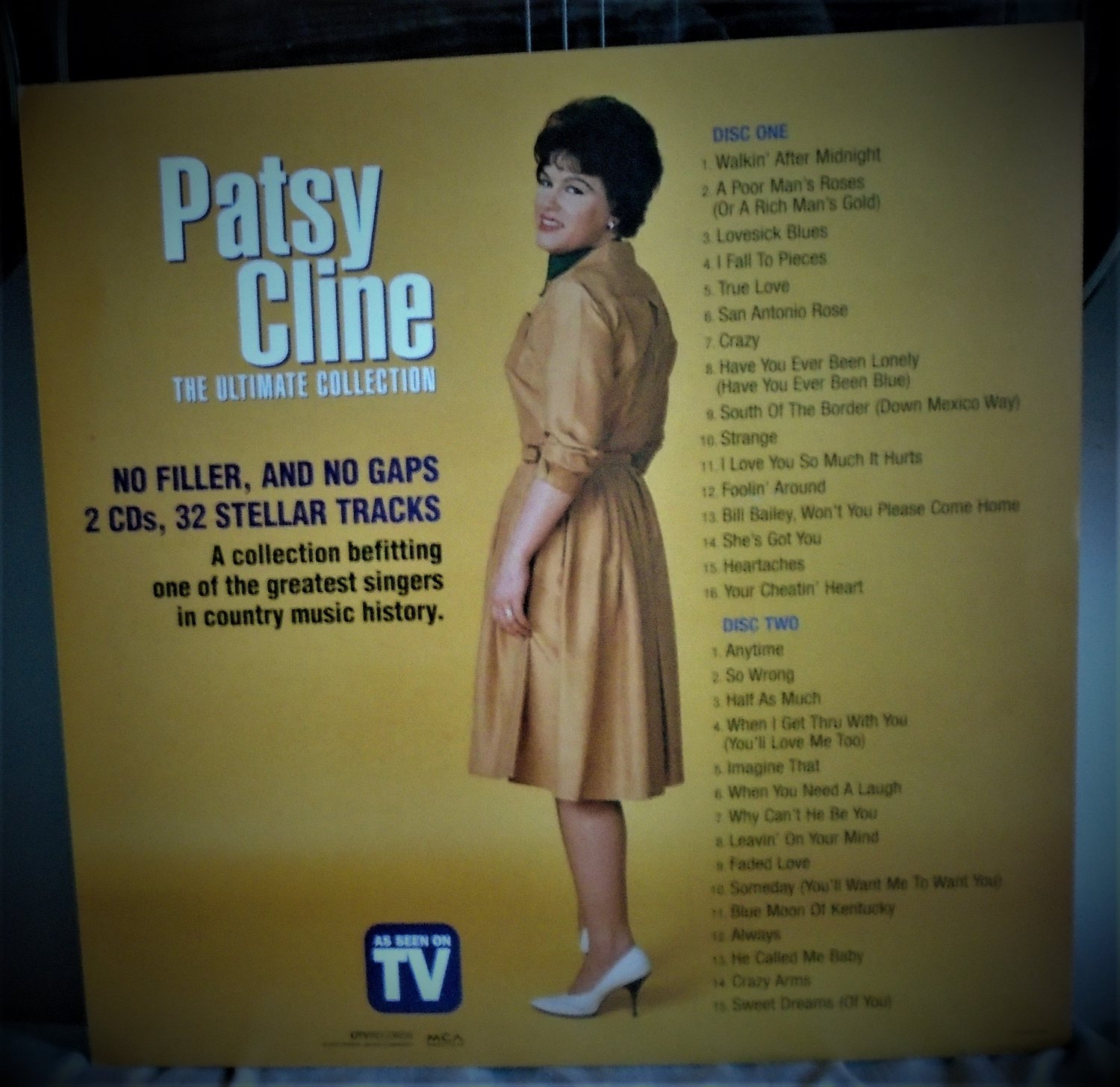 Country) Patsy Cline Ultimate Collection New op 2000 Promo Display Flat