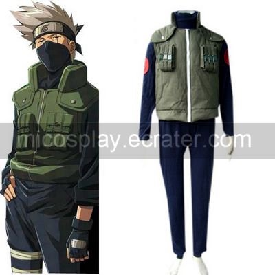 Naruto Kakashi Sensei Halloween Cosplay Costume
