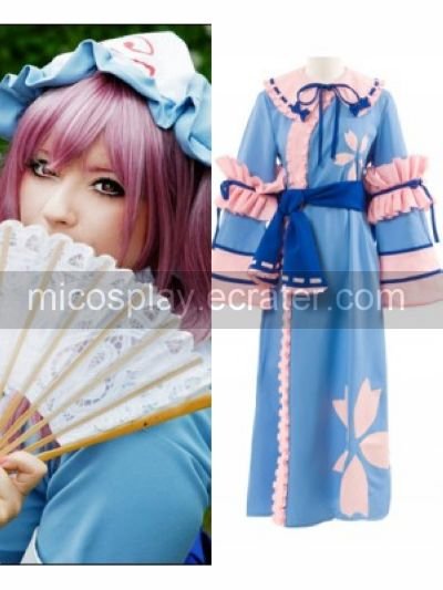 Saigyouji Yuyuko Cosplay Costume from TouhouProject