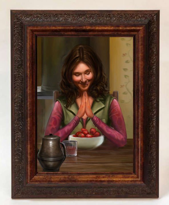 Kaylee and Strawberries Firefly Serenity Crew Last Supper Poster & Print