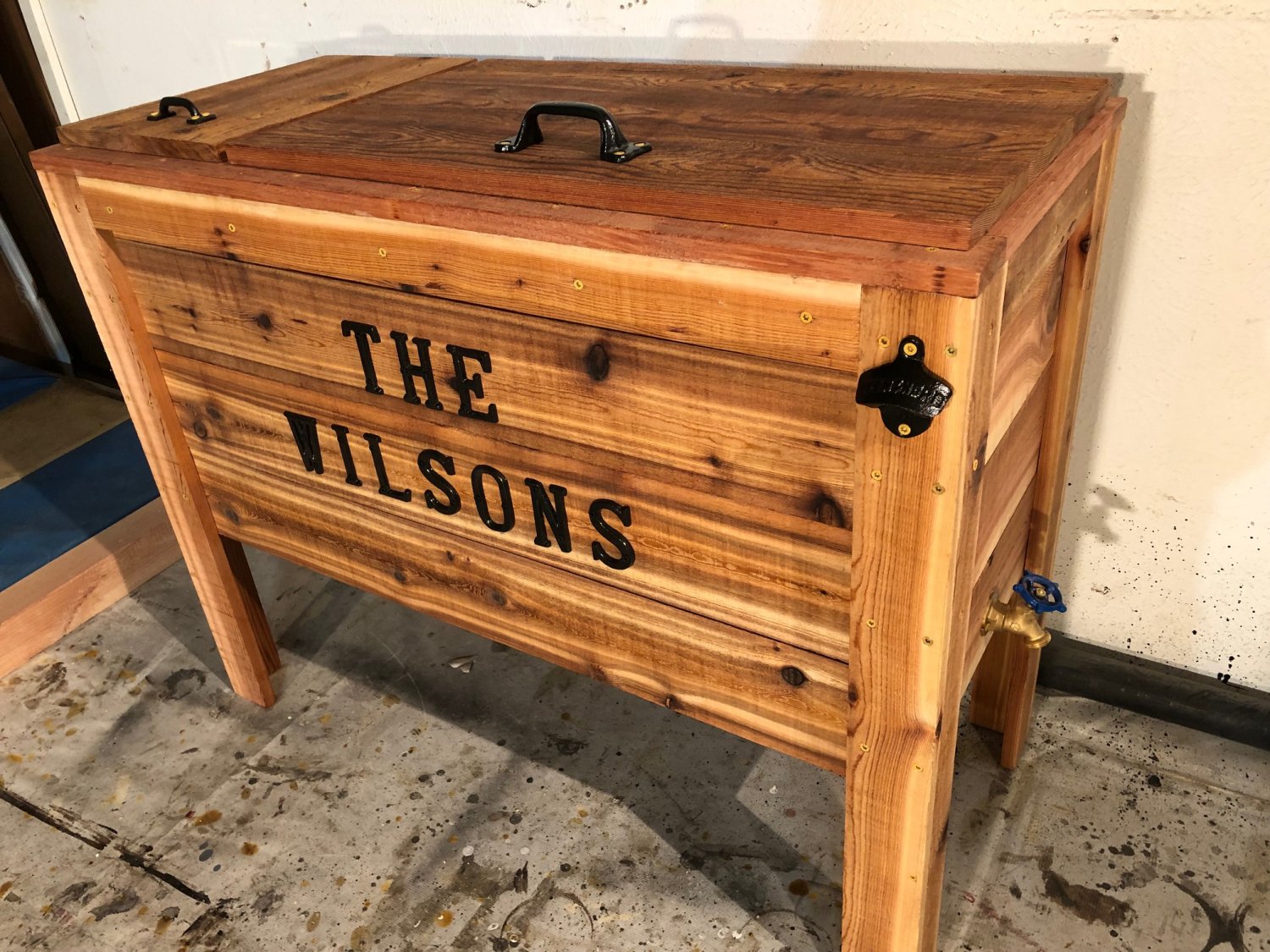 Rustic Wooden Ice Chest, Cooler