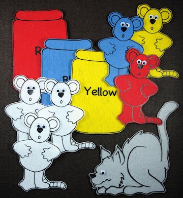 Mouse Paint 26-pc Flannel Felt Story
