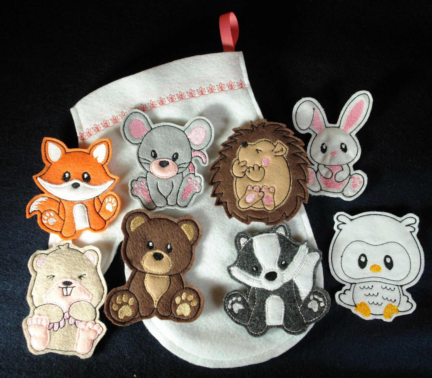 The Mitten Felt Finger Puppets