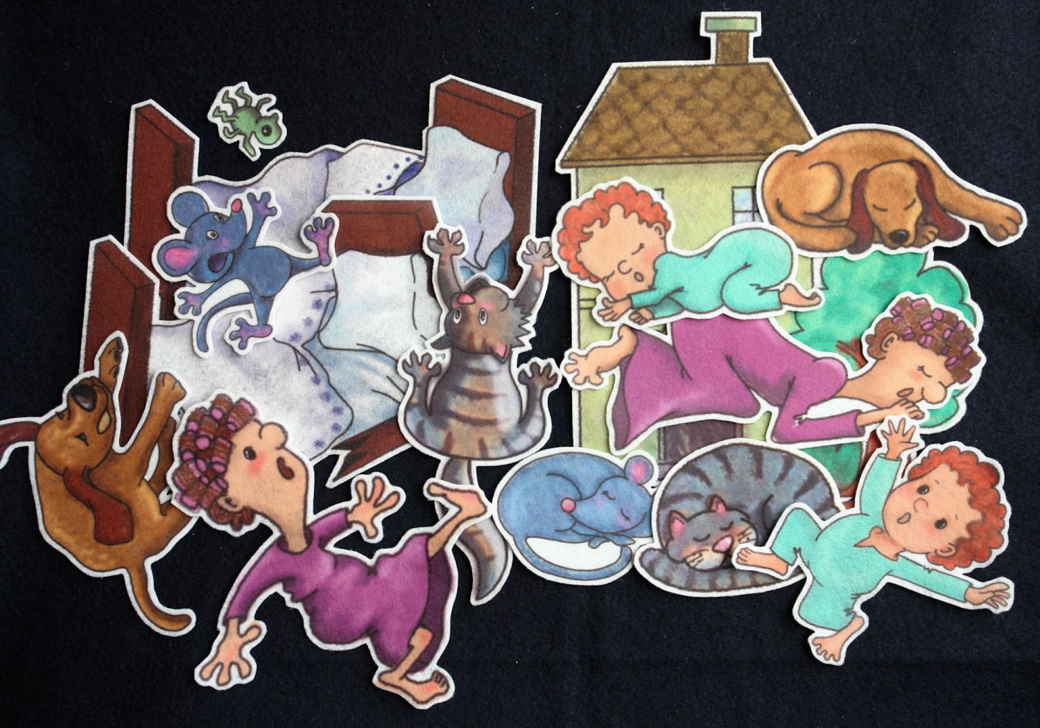 The Napping House 14-pc Felt Story