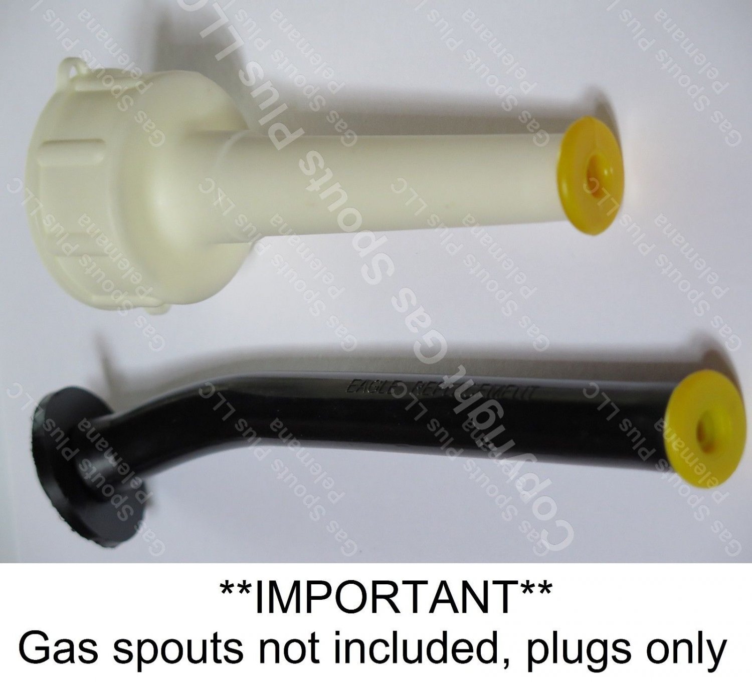 3-Pk YELLOW AFTERMARKET EAGLE SPOUT PLUGS fits Rigid & Rubber Eagle ...