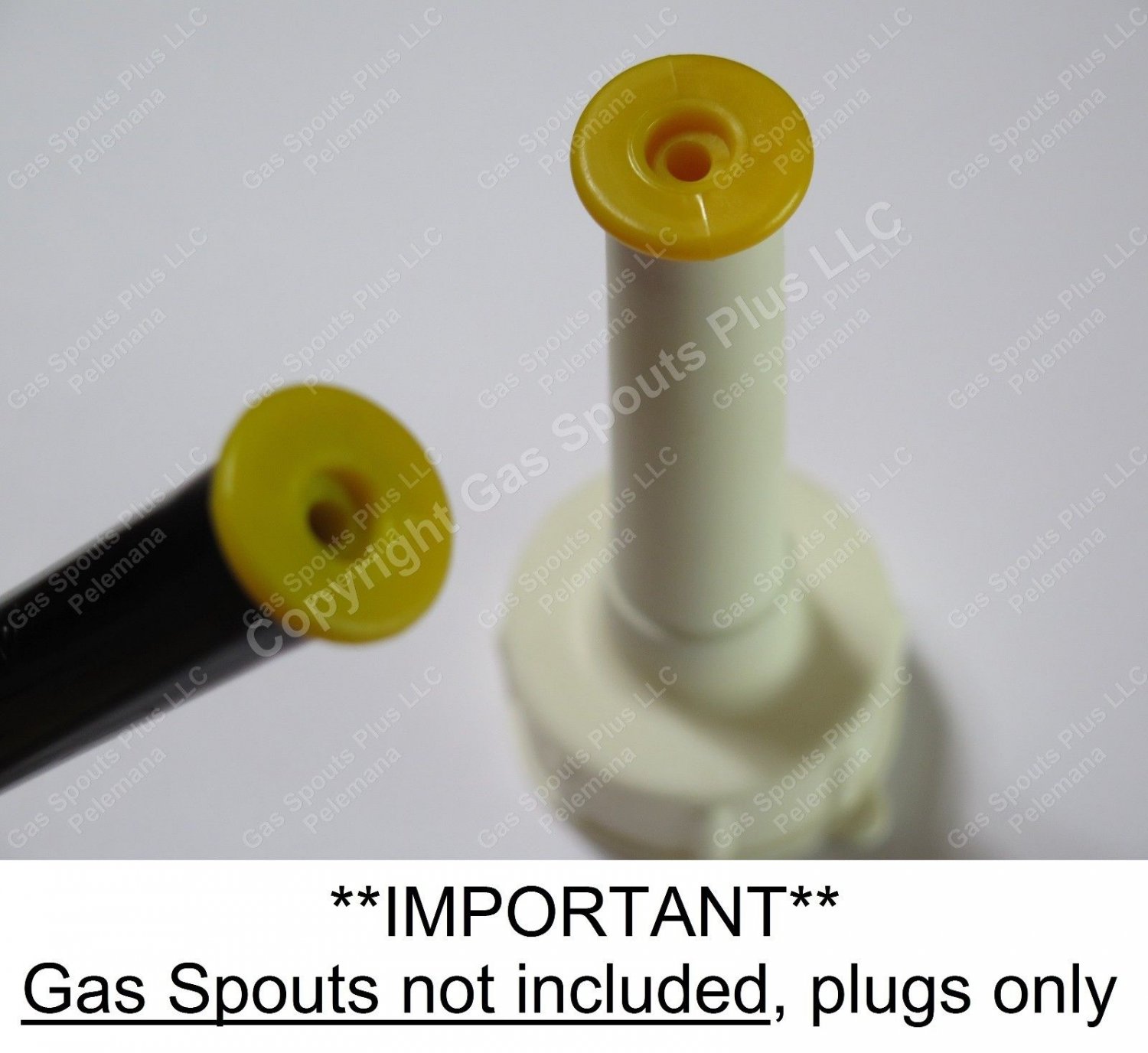 3-Pk YELLOW AFTERMARKET EAGLE SPOUT PLUGS fits Rigid & Rubber Eagle ...