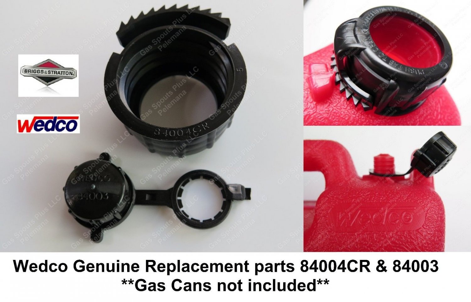 Screw Cap Collar 84004CR +Rear Vent Cap 84003 Wedco Briggs Stratton Gas ...