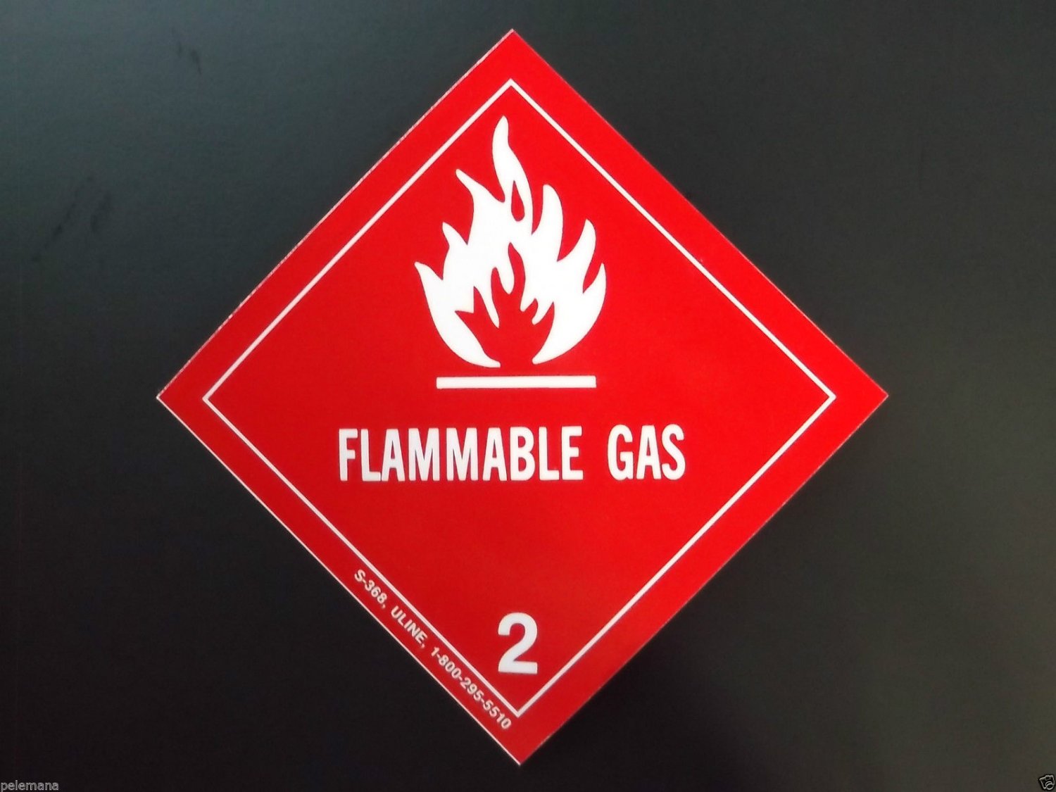 THIRTY Labels FLAMMABLE GAS 2 Red/White 4" x 4" Self Adhesive Paper ...