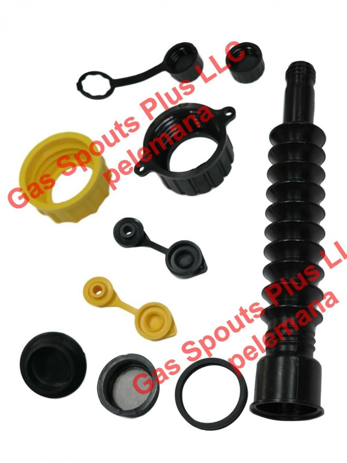 UNIVERSAL GAS CAN SPOUT w/ Screen DIESEL FUEL GSP Heavy Duty Parts Kit ...