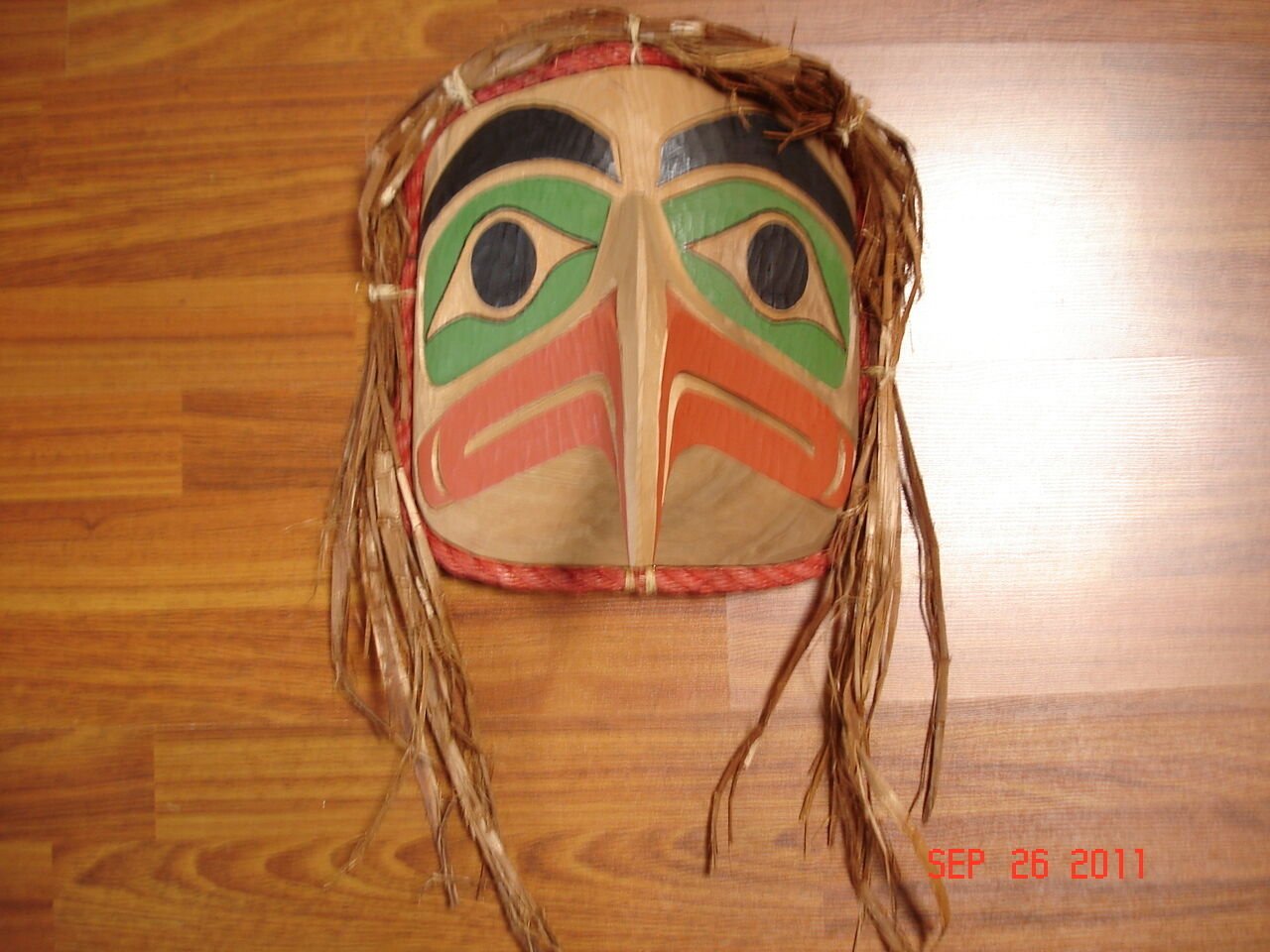 EAGLE MASK" Authentic Northwest Coast Squamish Native Art by "RICHARD BAKER