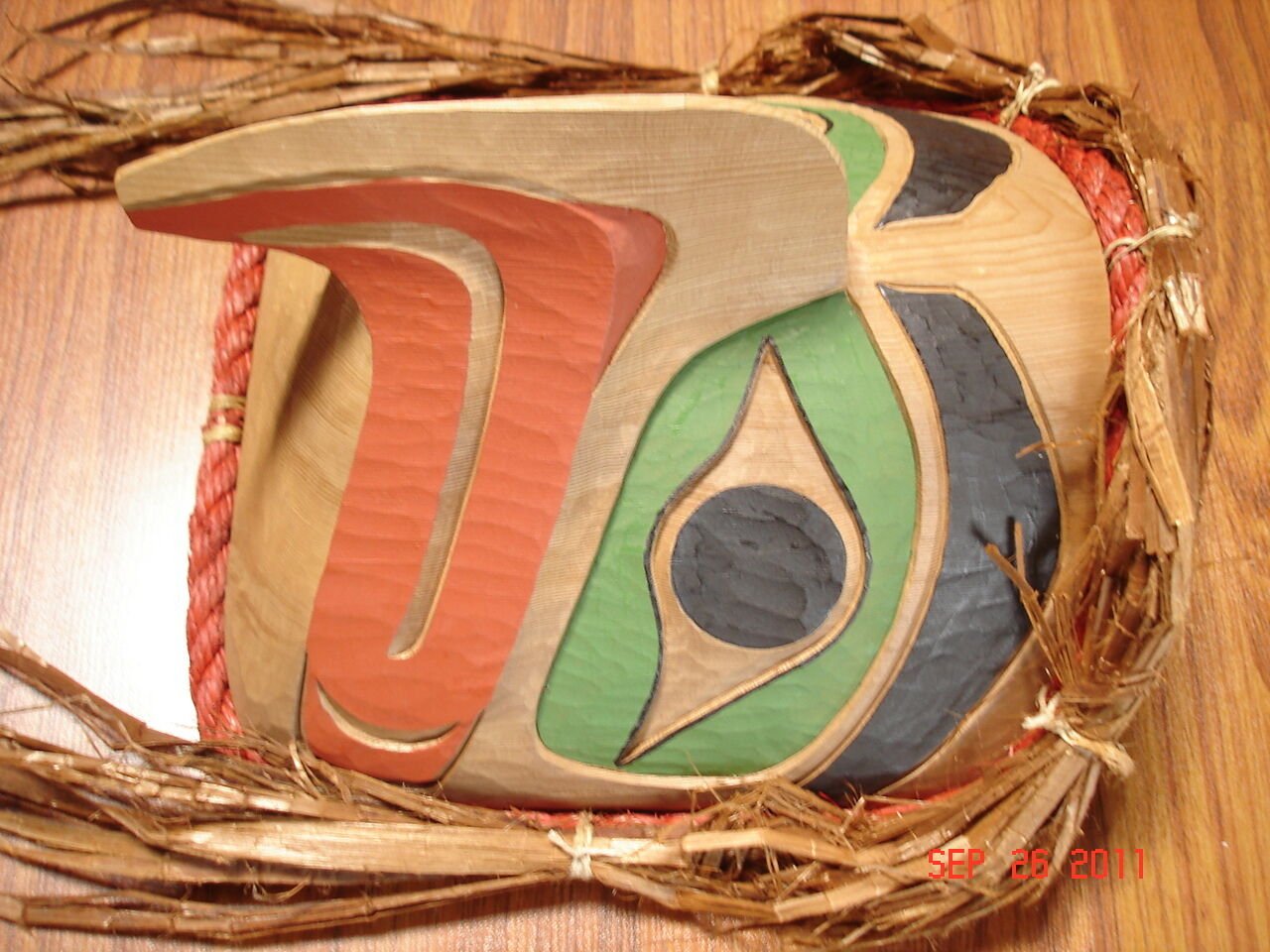 EAGLE MASK" Authentic Northwest Coast Squamish Native Art by "RICHARD BAKER