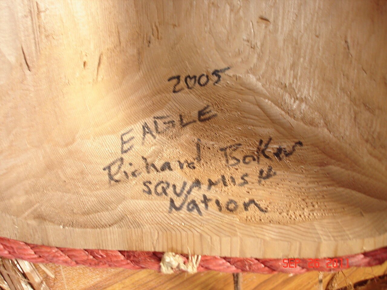 EAGLE MASK" Authentic Northwest Coast Squamish Native Art by "RICHARD BAKER