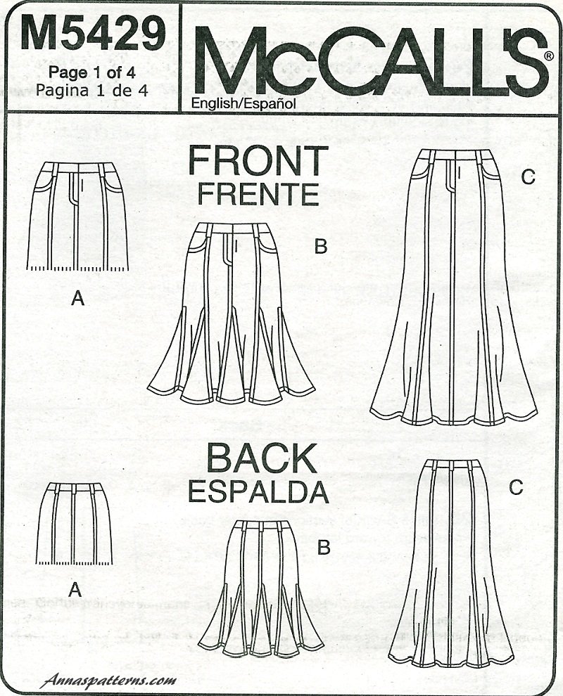 Trendy Skirt Sewing Pattern Gored Godets Straight Flared Frayed Mini ...