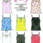 Easy Tank Top Sewing Pattern Spaghetti Strap Camisole 6873 6-16