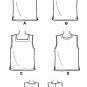 Easy Tank Top Sewing Pattern Shell Sleeveless Blouse Cropped V-neck ...