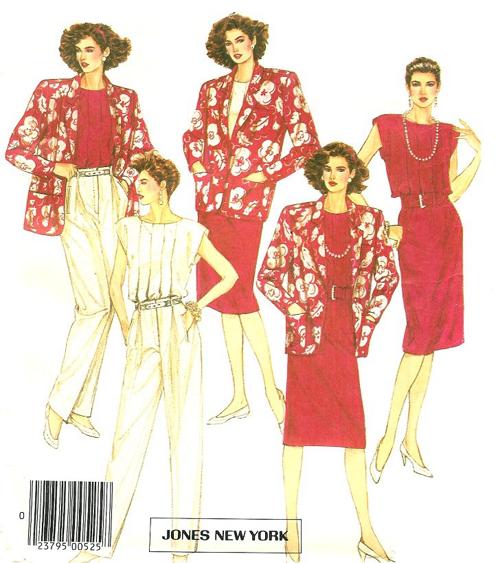 Wardrobe Sewing Pattern Loose Jacket High Waist Pants Shell Top Skirt ...