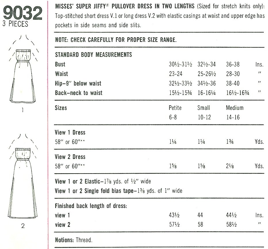Strapless Dress Sewing Pattern Sz 14/16 Long Short Beach Terry Cloth ...