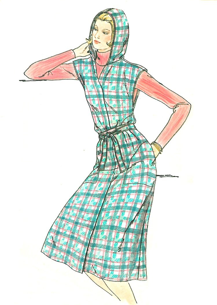 Hooded Dress Sewing Pattern 6 Vintage Pullover Jumper Sleeveless Easy 5611