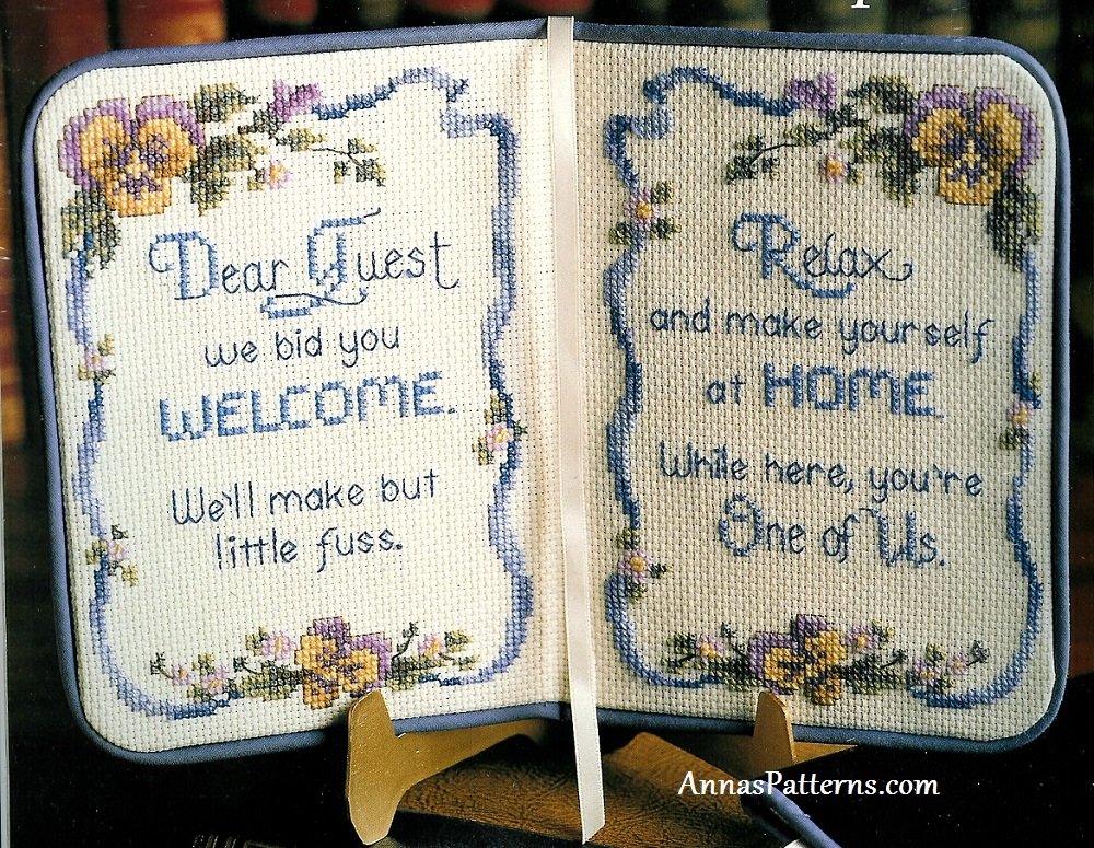 Dear Guest Welcome Cross Stitch Kit Book Home Best Sellers Keepsakes