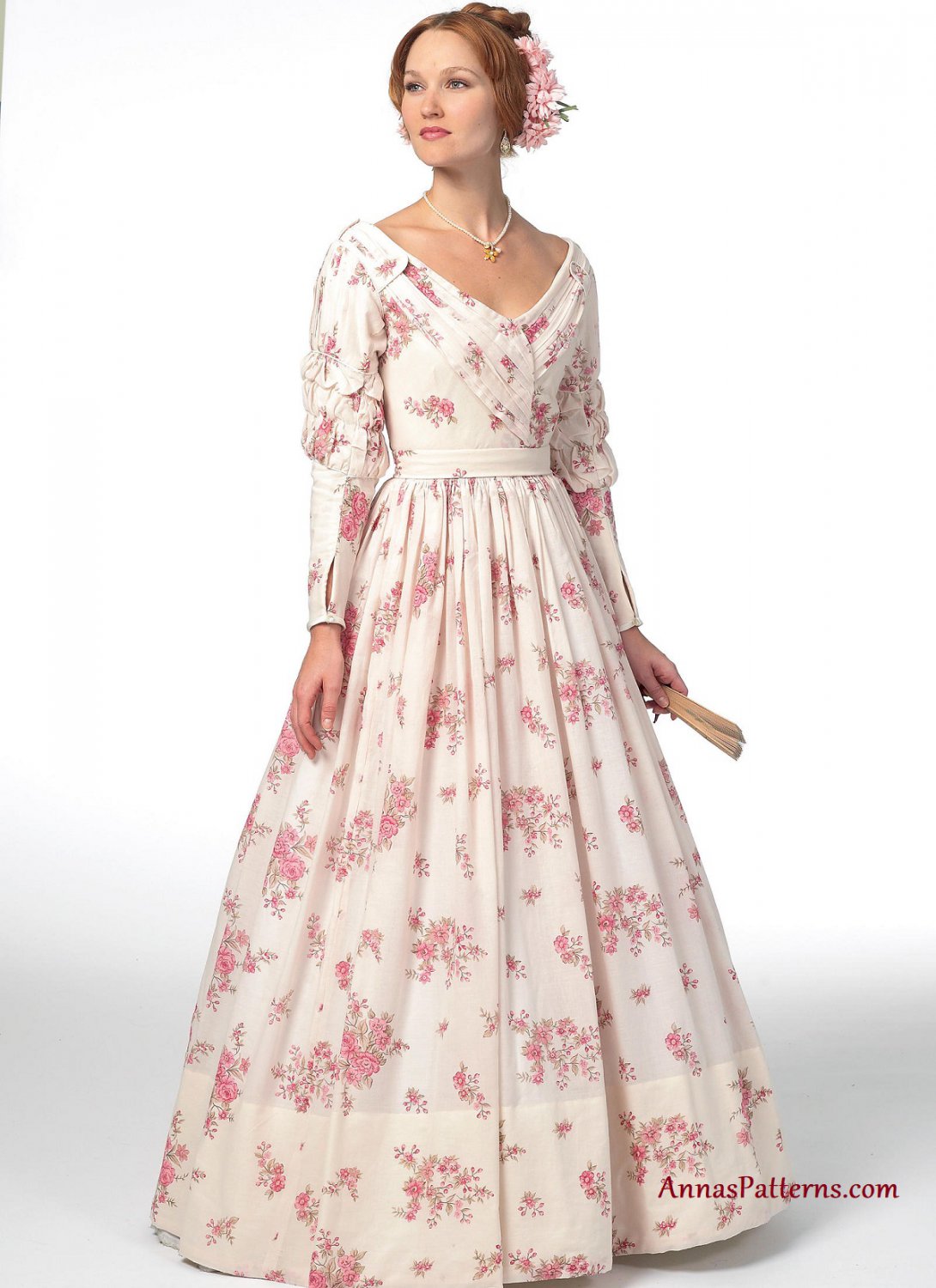 Victorian Elizabethan Dress Costume Sewing Pattern 6-14 Full Skirt ...