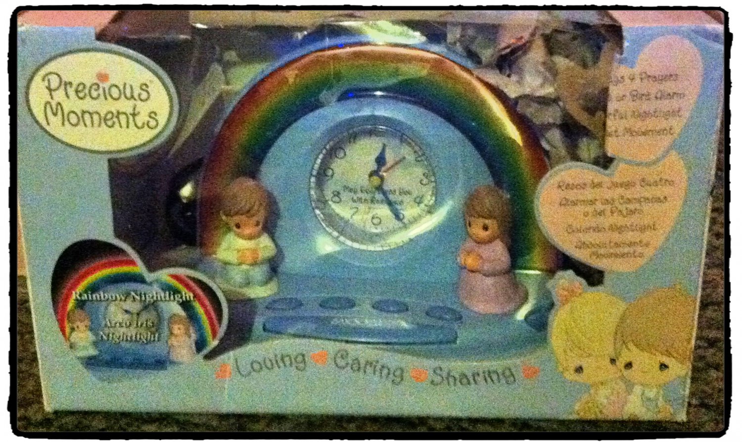 PRECIOUS MOMENTS NIGHT LIGHT ALARM CLOCK